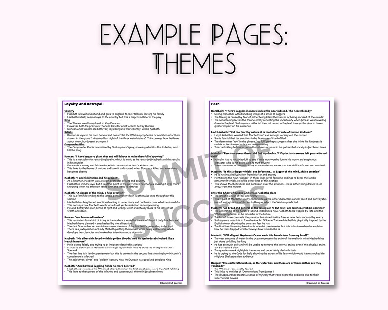 Macbeth English Literature GCSE Revision Guide | Study Notes | Grade 9 ...