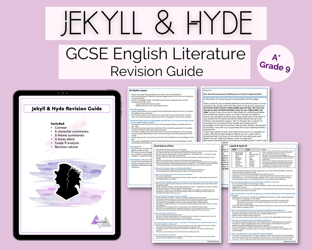 Jekyll and Hyde English Literature GCSE Revision Guide | Study Notes ...