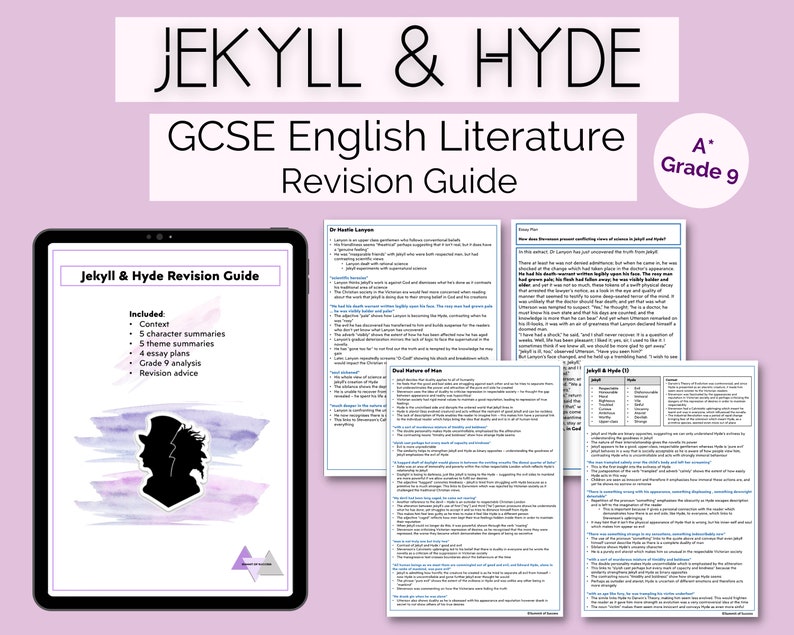 Jekyll and Hyde English Literature GCSE Revision Guide | Study Notes ...