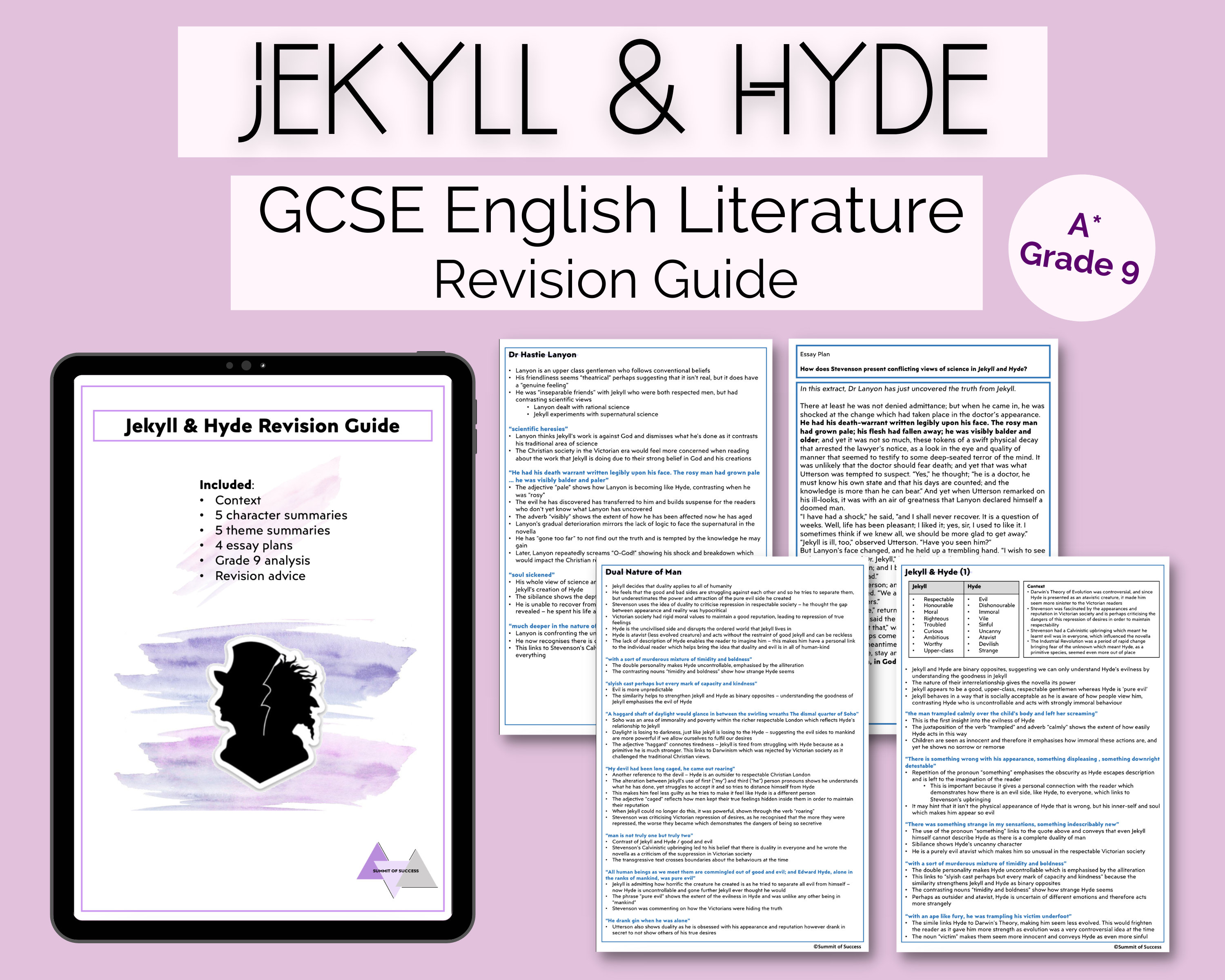 Jekyll and Hyde English Literature GCSE Revision Guide | Study Notes ...