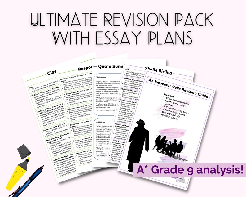 An Inspector Calls English Literature GCSE Revision Guide | Study Notes ...