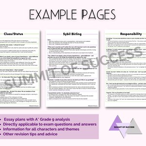 An Inspector Calls English Literature GCSE Revision Guide | Study Notes ...