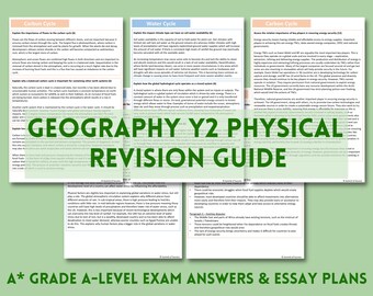 A-level Geography Revision Bundle | Exam Question and Essay Plans | A* ...