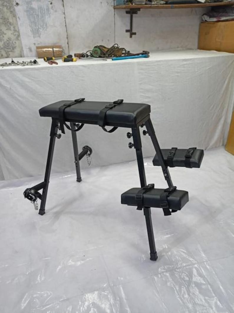 Heavy Duty BDSM Spanking Bench Black | Adjustable Restraint Furniture ...