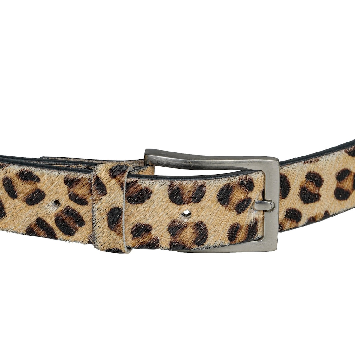 Leather Leopard Print Belt Leather Belt For Women Ladies | Etsy