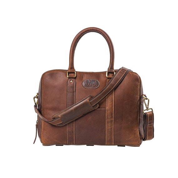 Mens Leather Laptop Briefcase Leather Office Bag for Man - Etsy