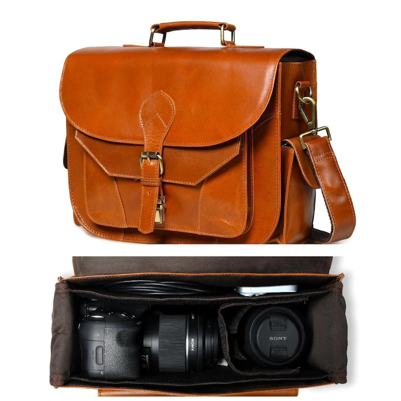 Leather Camera Bag - Etsy
