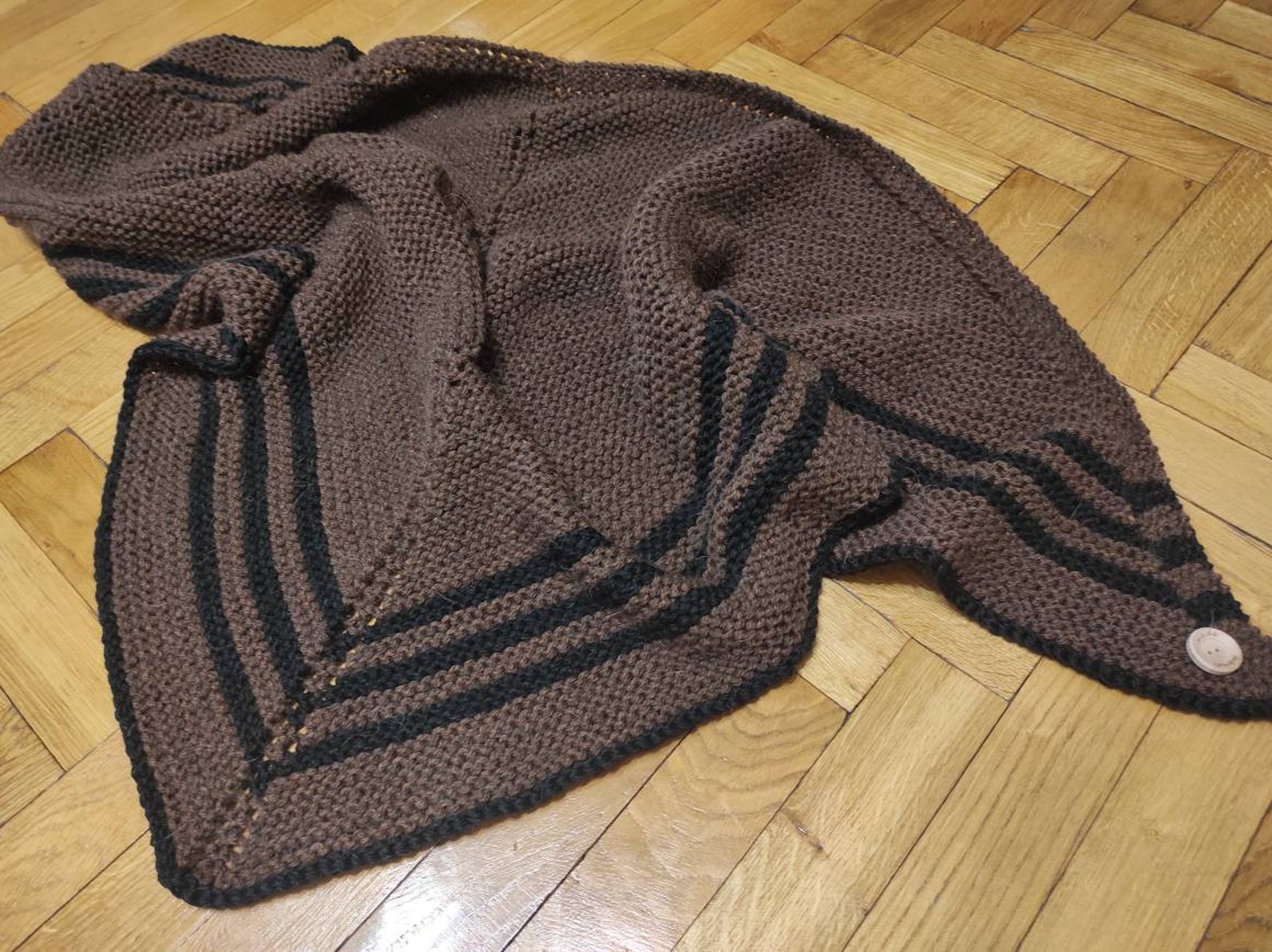 Браун OUTLANDER SHAWL Шерсть Sontag платок Треугольник Шоул - Etsy