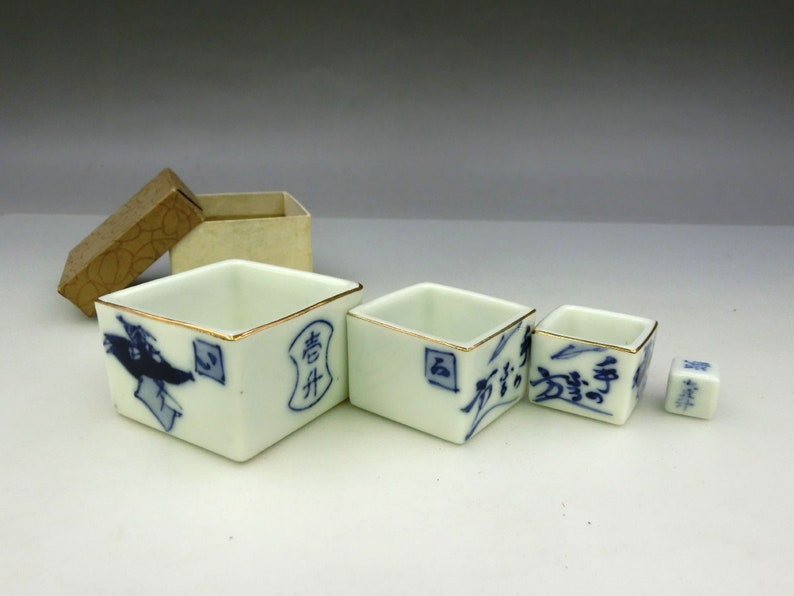 1900's Antique Japanese SHUNGA GEISHA Party Dice and Sake - Etsy