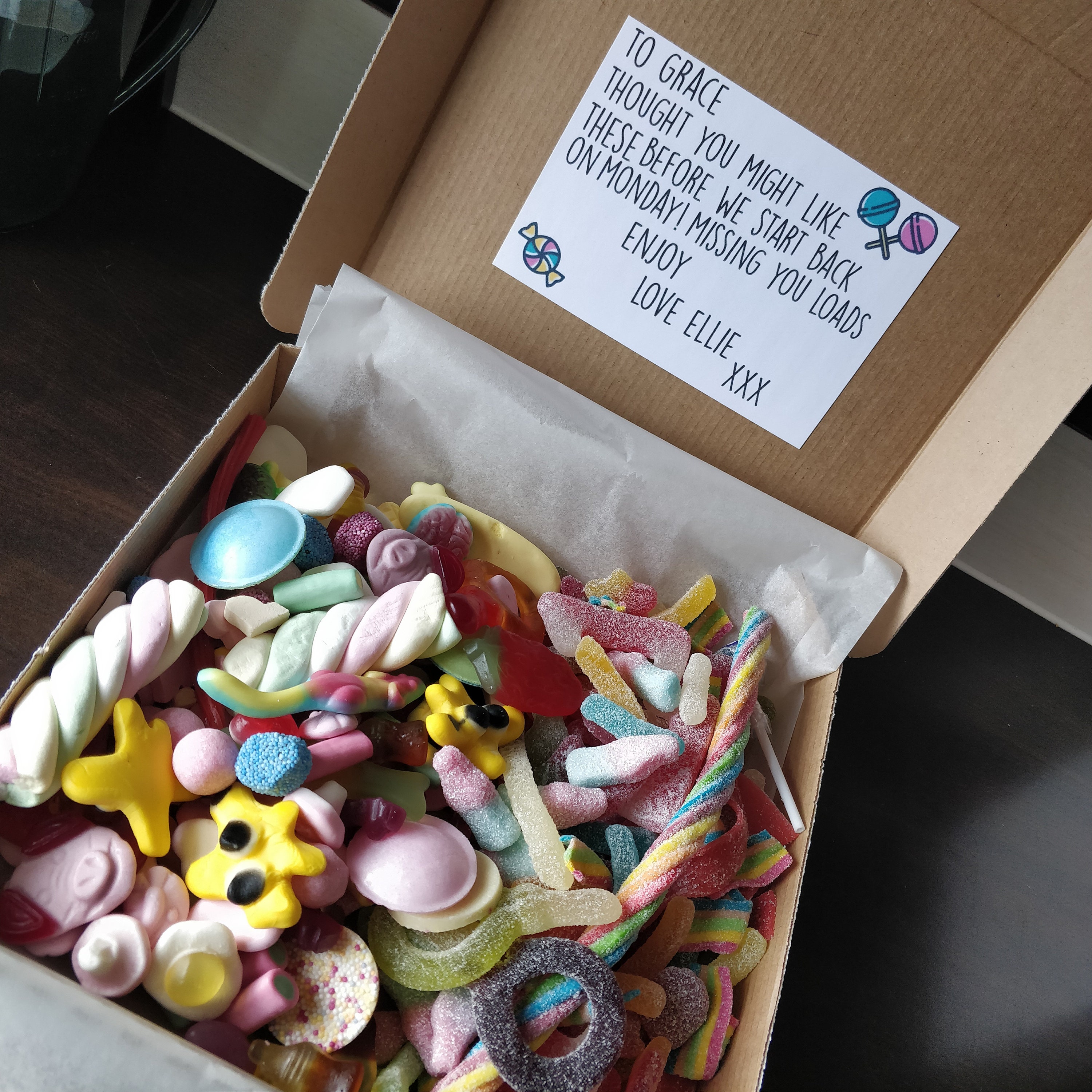 Chocolate sweet box/ 1 kilo / 500grams/ valentine's box/ | Etsy