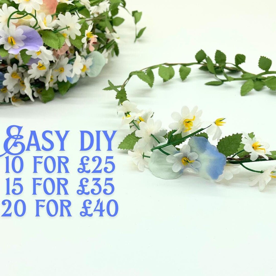 Multipack DIY Flower Crowns, Hen Party, Minimum Effort, Daisy Flower ...