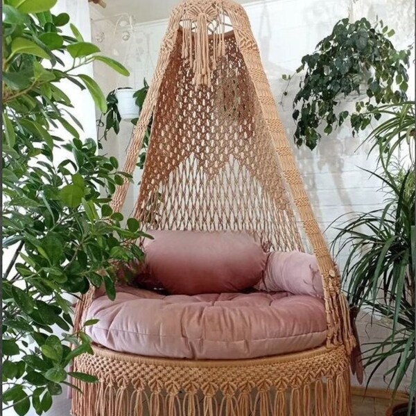Macrame Hanging Chair - Etsy