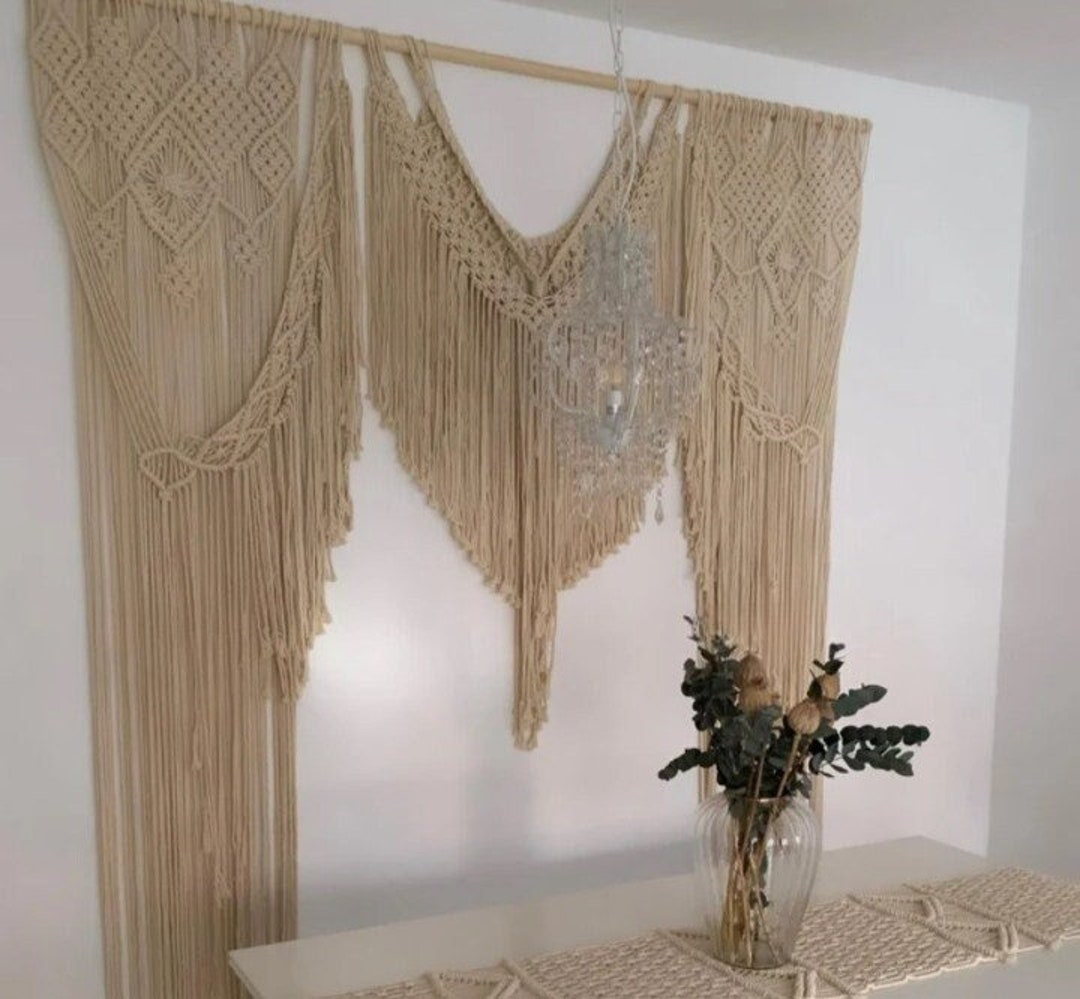 2024 Handmade Macrame Wedding Backdrop, Macrame Wedding Arch Arbor ...