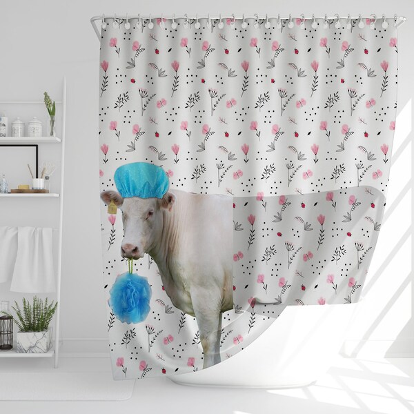 Cow Shower Curtain - Etsy