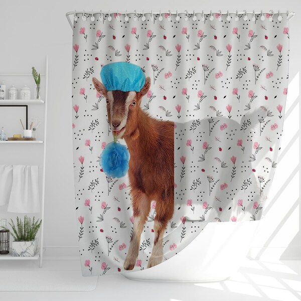 Goat Shower Curtain - Etsy