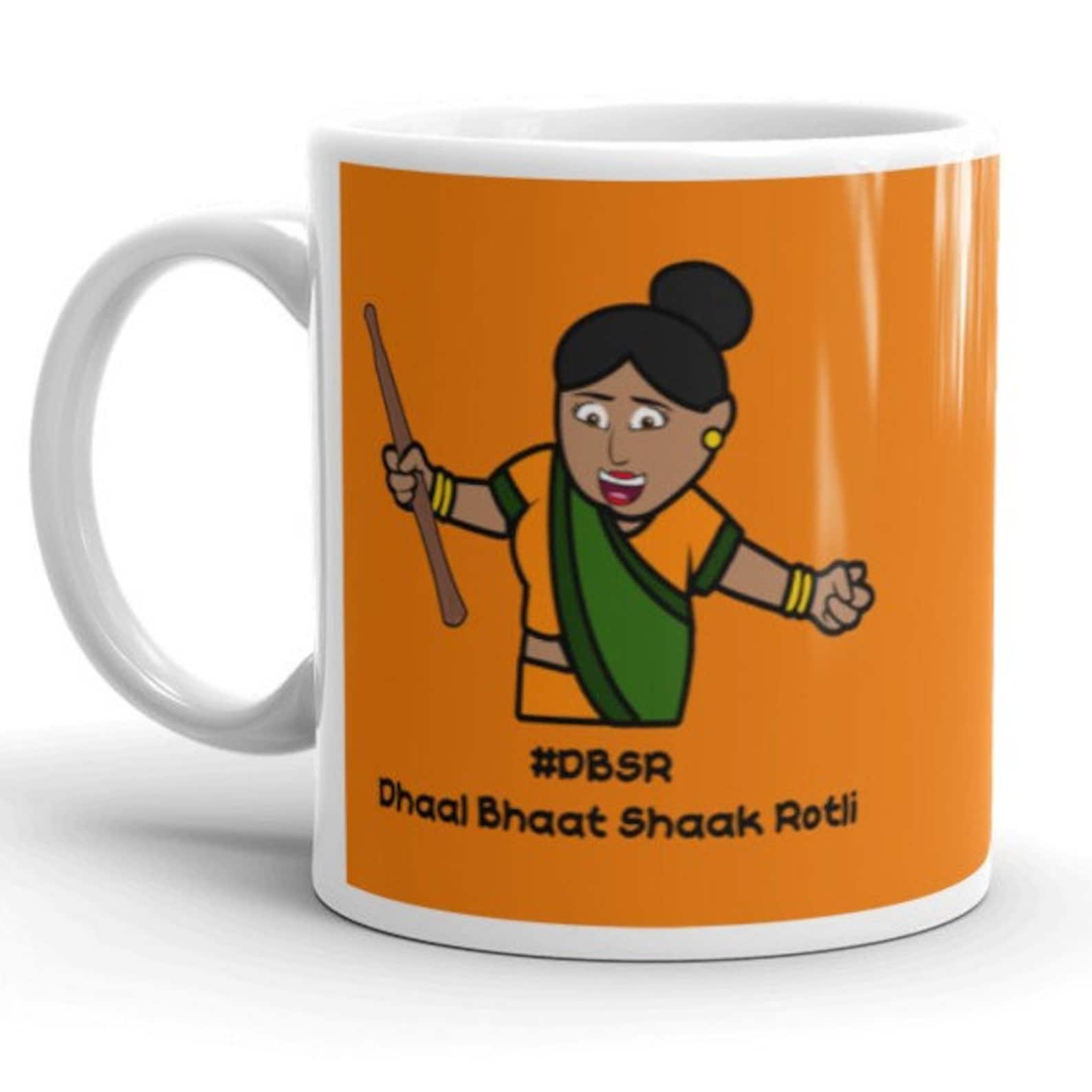 Dhaal Bhaat Shaak Rotli...mug | Funny Gujarati Gifts, Gujarati Gifts ...