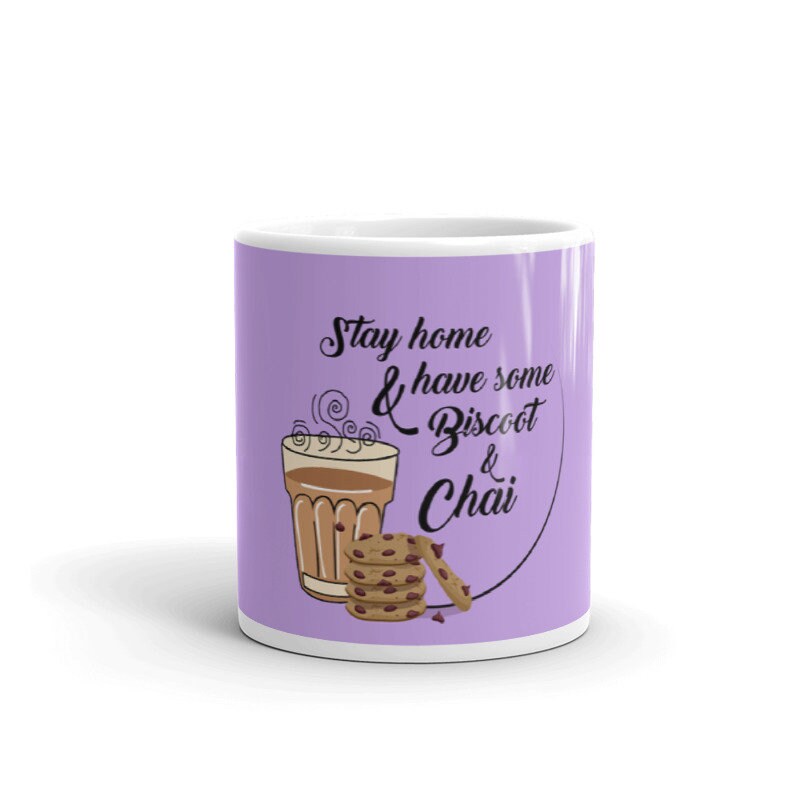 Stay Home & Have Some Biscoot and Chai Mug - Etsy
