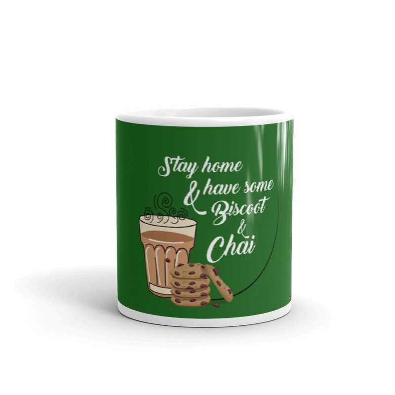 Stay Home & Have Some Biscoot and Chai Mug - Etsy