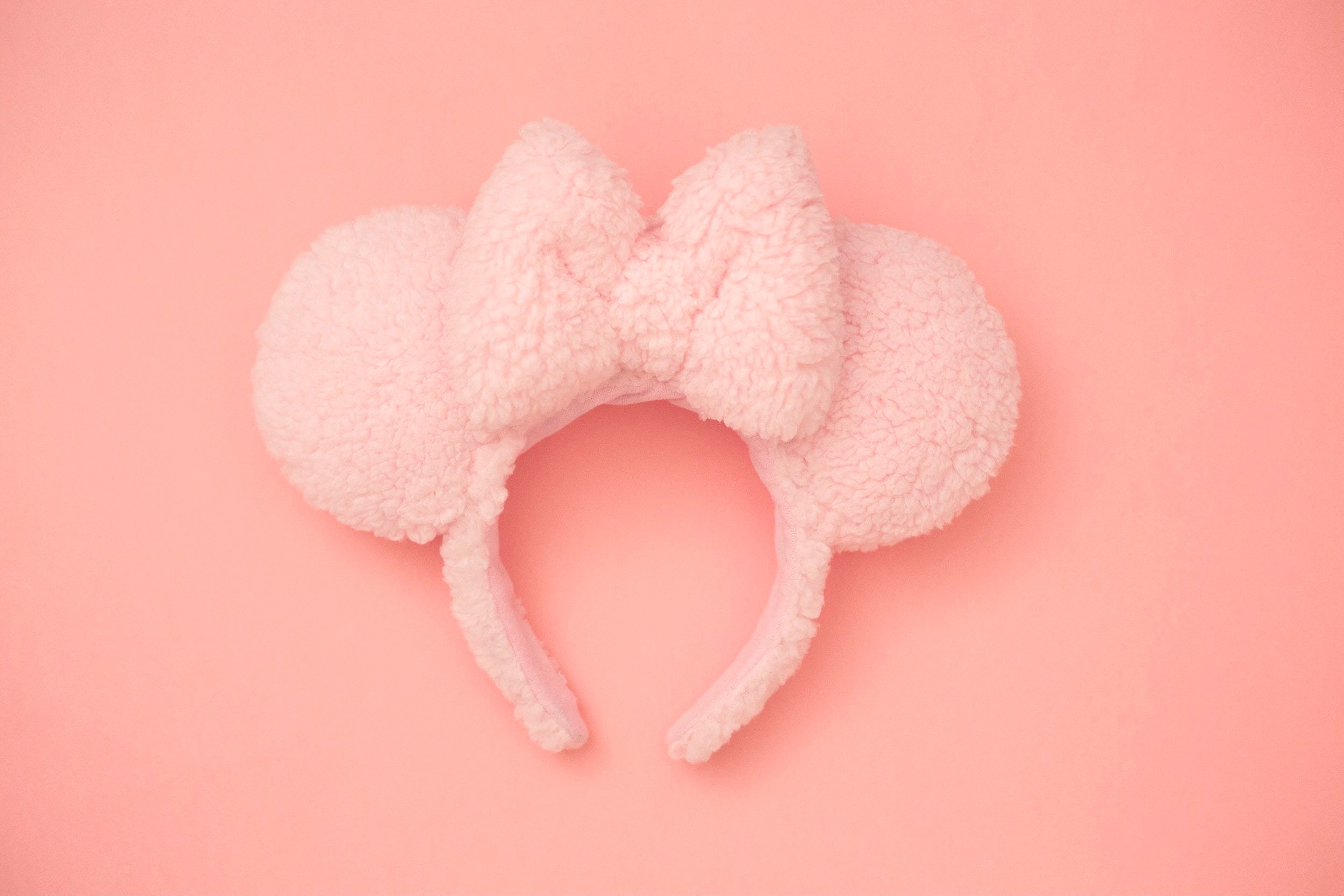 Candy Pink Sherpa Ears Mickey Ears Minnie Ears Mouse Ears - Etsy
