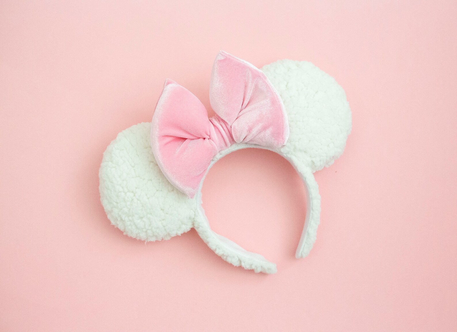White Sherpa Ears Mickey Ears Minnie Ears Mouse Ears - Etsy