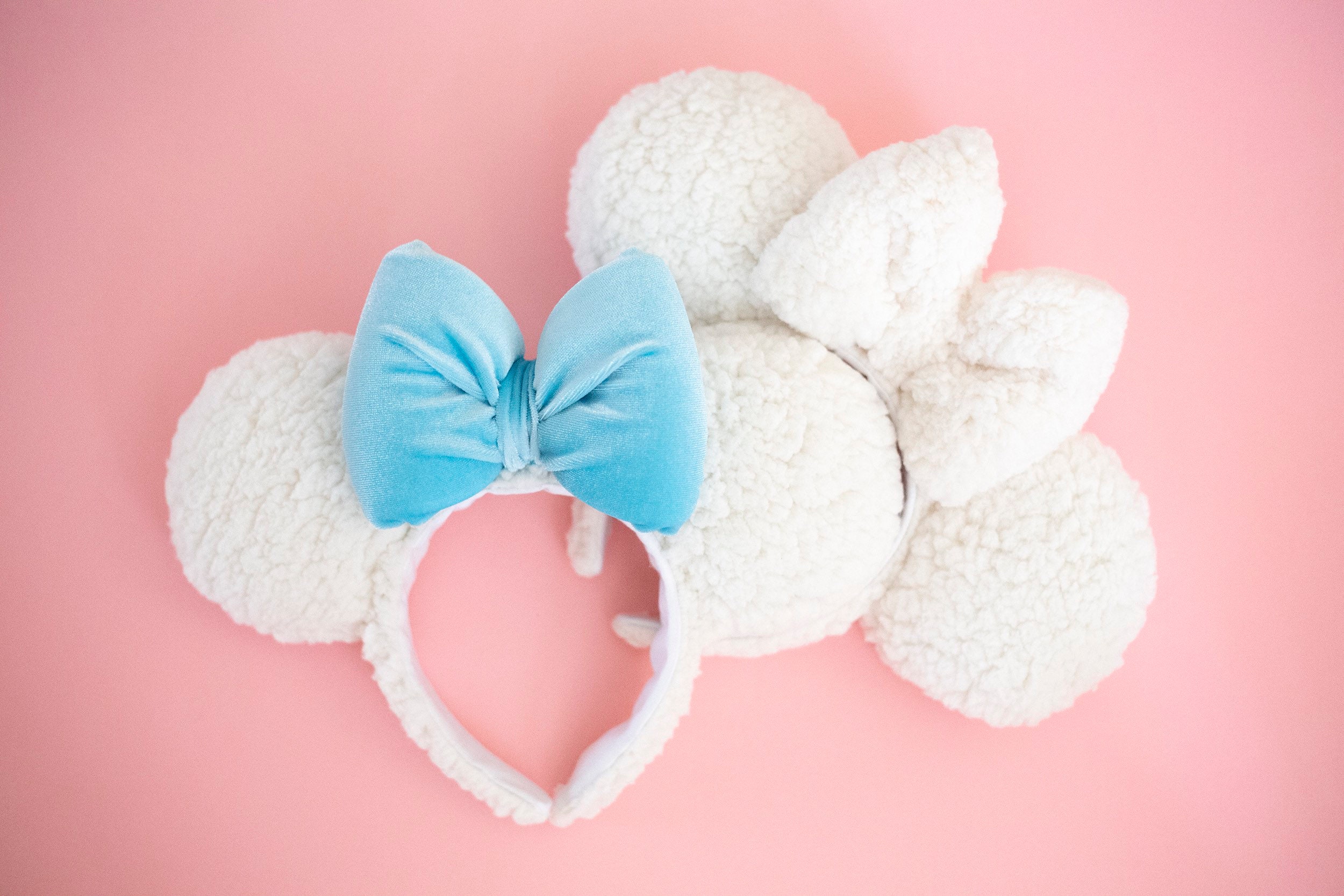 White Sherpa Ears Mickey Ears Minnie Ears Mouse Ears - Etsy