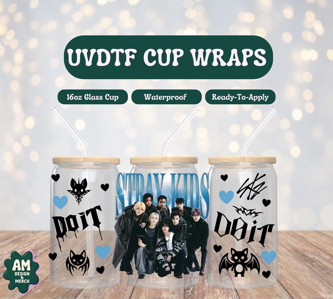 SKZOO Stray Kids Cup Wrap – UV DTF Glass Can Wrap - Etsy