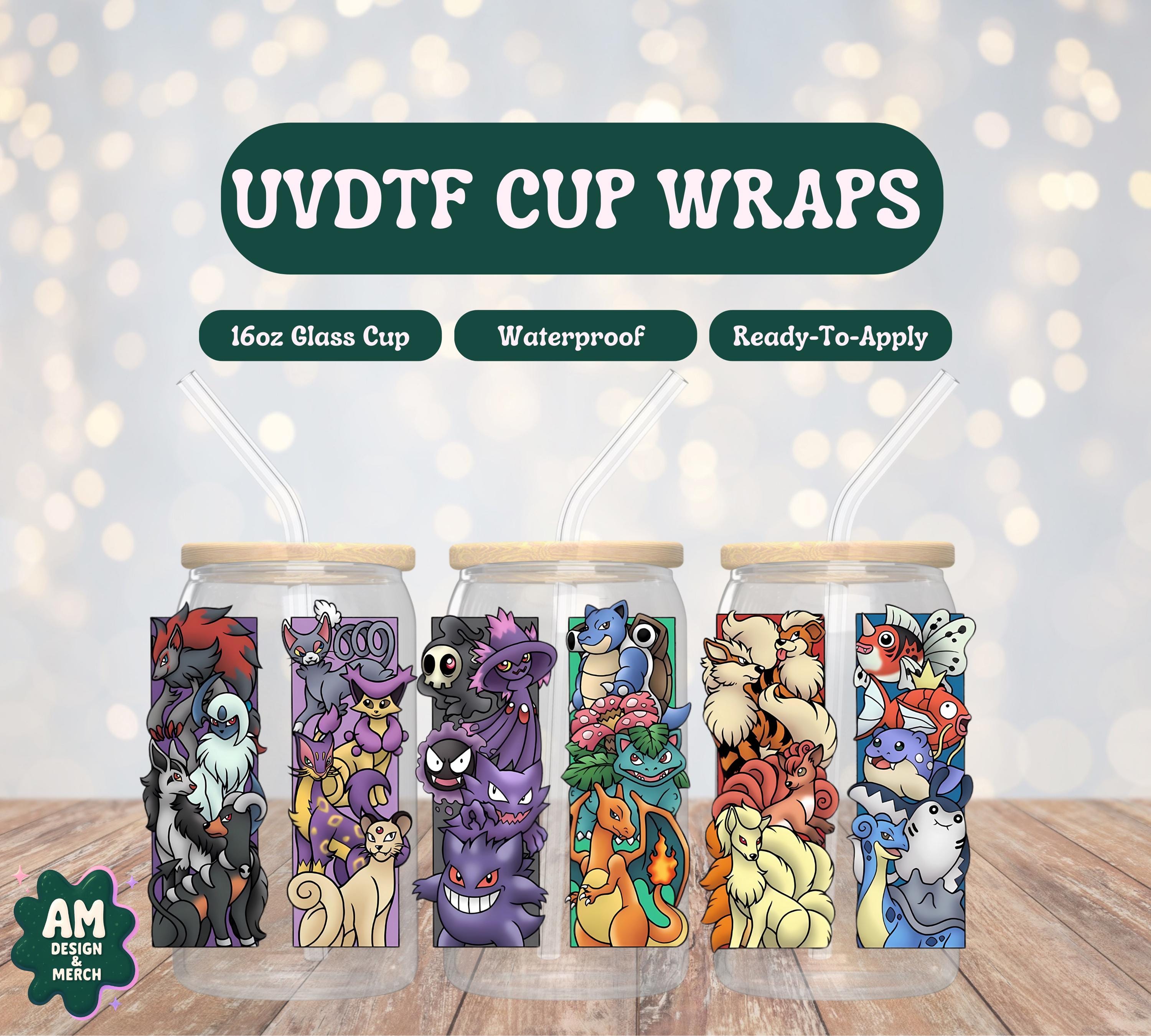 Element Monster, Pokemon UV DTF Wrap • Fire, Water & Shadow Creatures ...