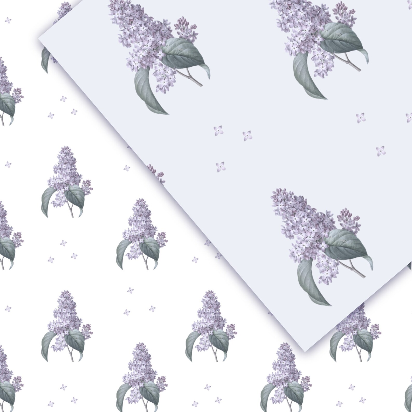 Lilac Digital Paper Spring Digital Paper Watercolor Paper - Etsy