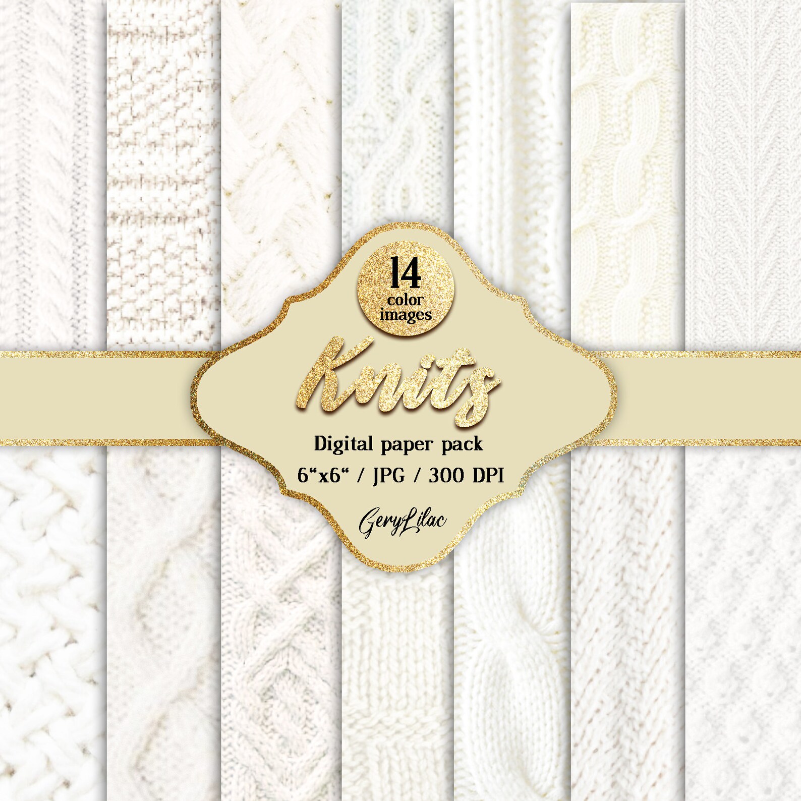 Knits Digital Paper Knit Pattern White Digital Paper 14 - Etsy