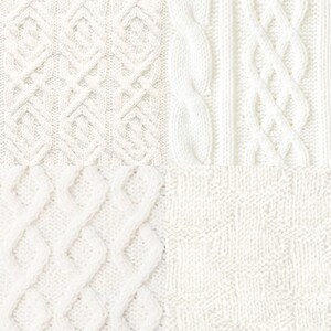 Knits Digital Paper, Knit Pattern, White Digital Paper, 14 Papers - Etsy