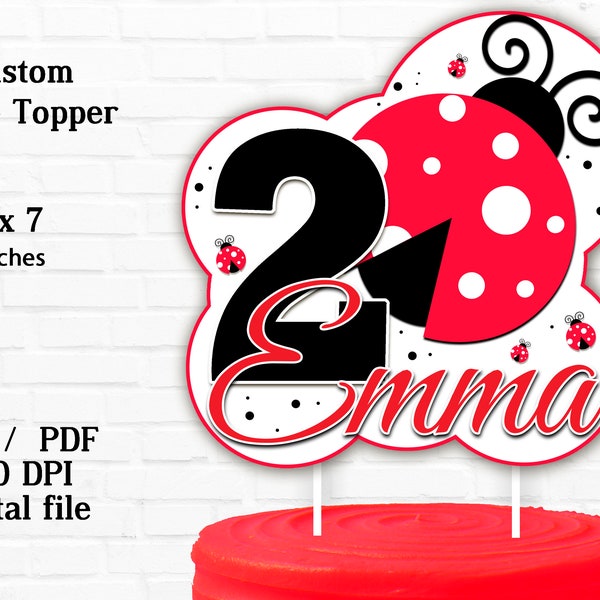 Miraculous Ladybug Cake Topper - Etsy