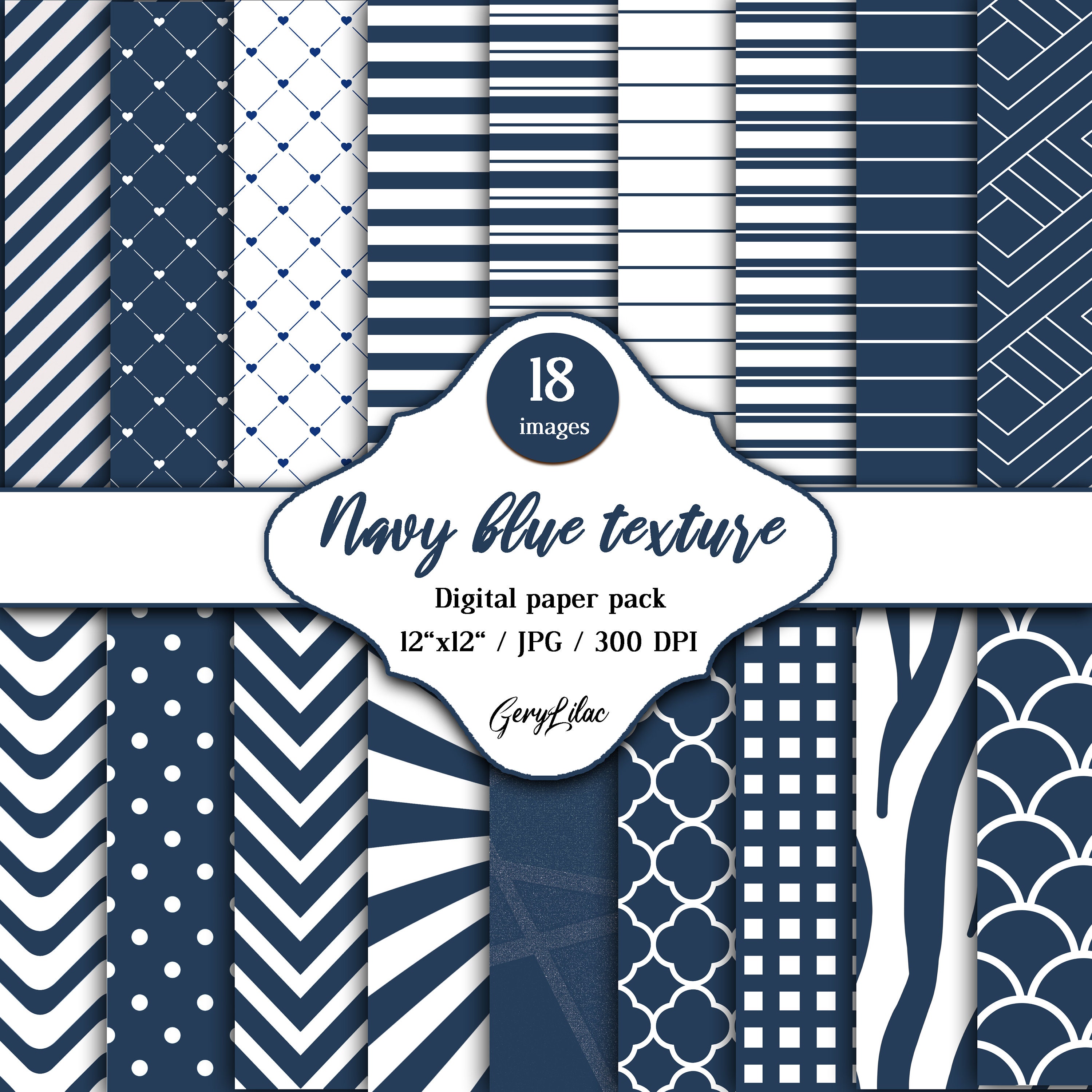 Blue Digital Paper Damask Navy Blue Digital Paper Blue - Etsy