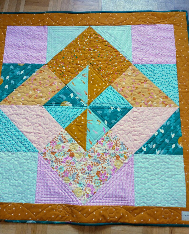 Square Baby Quilt, Crib Quilt, Playmat Blanket, 36 in X 36 In. - Etsy