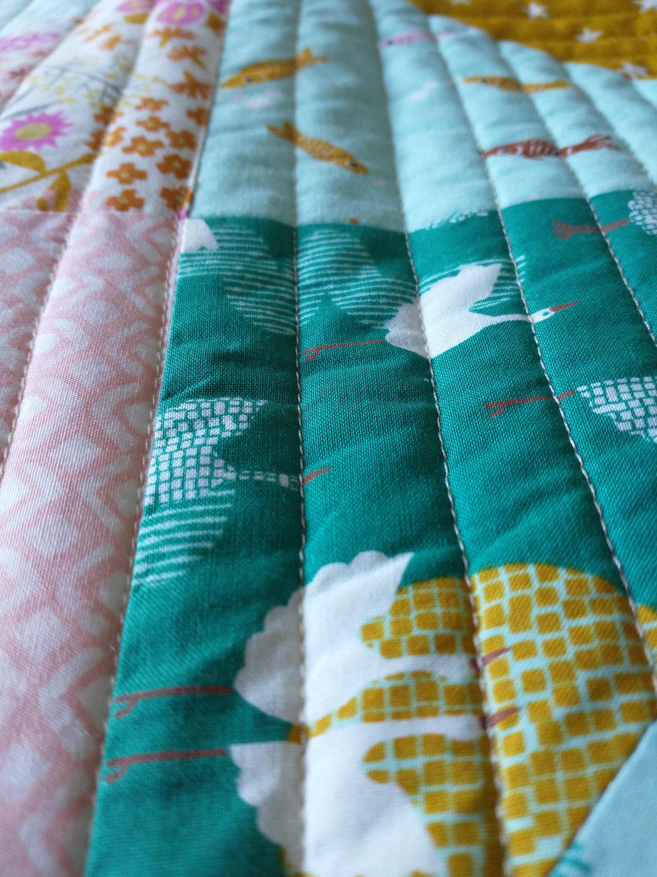 Square Baby Quilt, Modern Design, Crib Quilt, 40 in X 40 In. - Etsy
