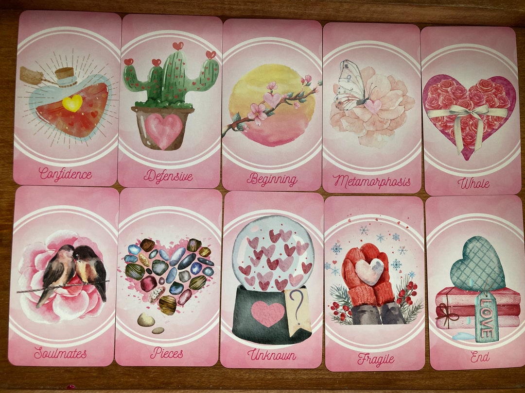 STORE CLOSING CUTE Soulmate Twin-flame Deck Sweet Love Oracle Indie ...