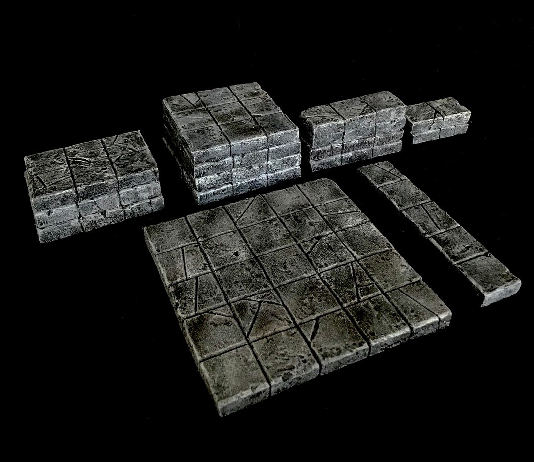 Dungeon Tiles 10x10 Mixed Bundle cracked Stone RPG Tabletop Dnd ...