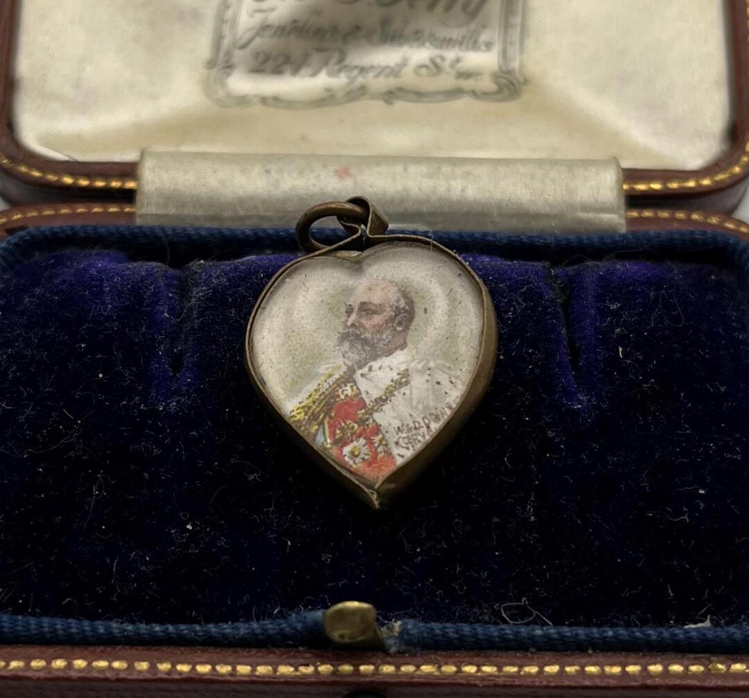 Antique 1901 Coronation of King Edward VII & Queen Alexandra Hand ...