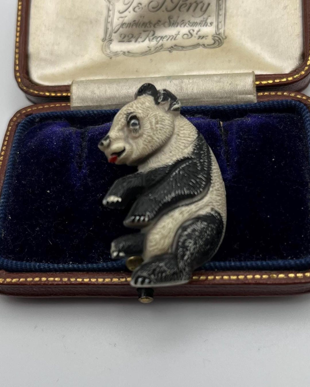 Vintage 1930s Art Deco Celluloid Panda Brooch - Etsy