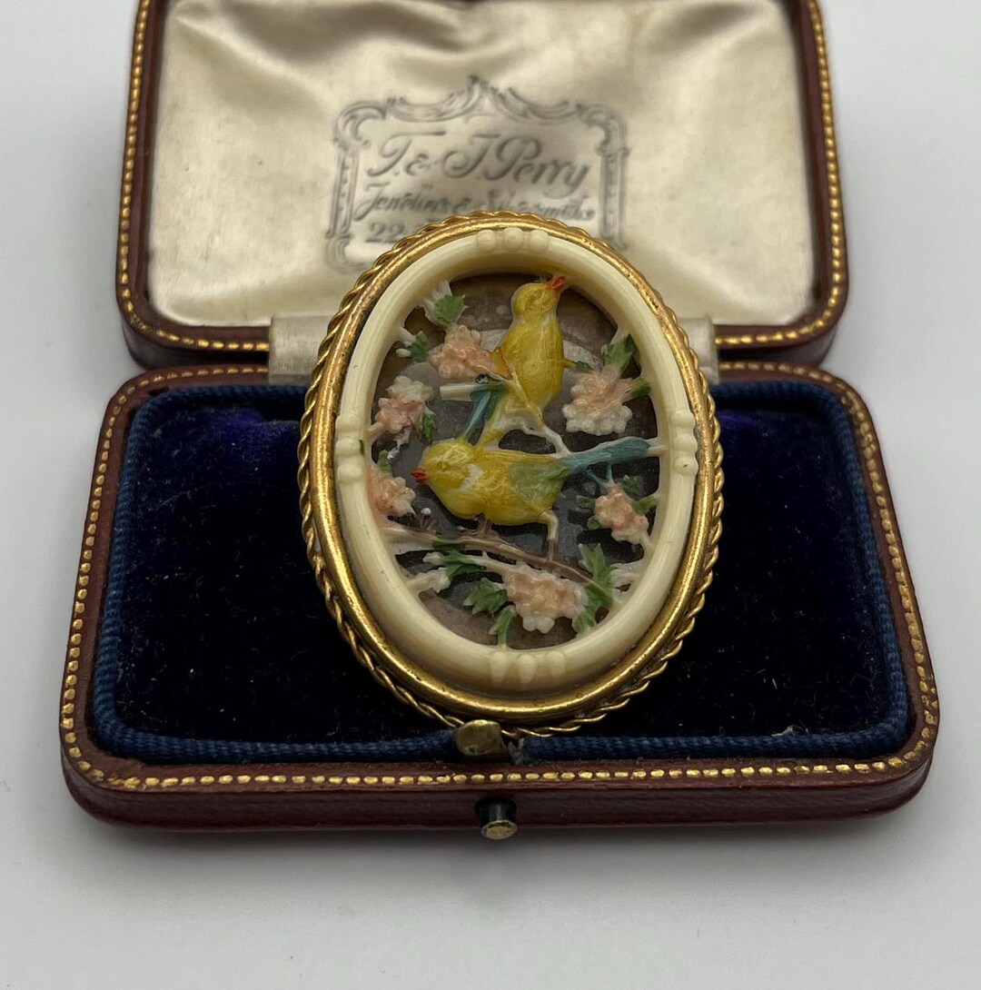 Beautiful 1920s Antique French Depose Celluloid Brooch With Trombone ...