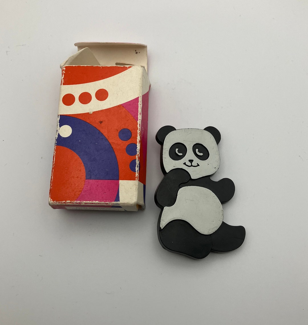Vintage 1973 Signed Avon Large Panda Bear Brooch in Original Box - Etsy