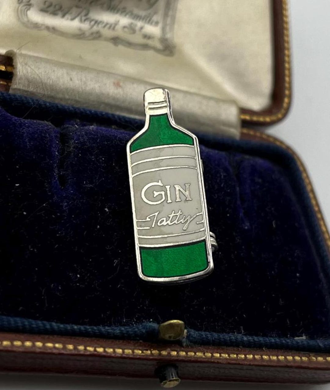 Vintage 2008 Tatty Devine Limited Edition Gilbert and George Gin Bottle Brooch - Signed - Etsy