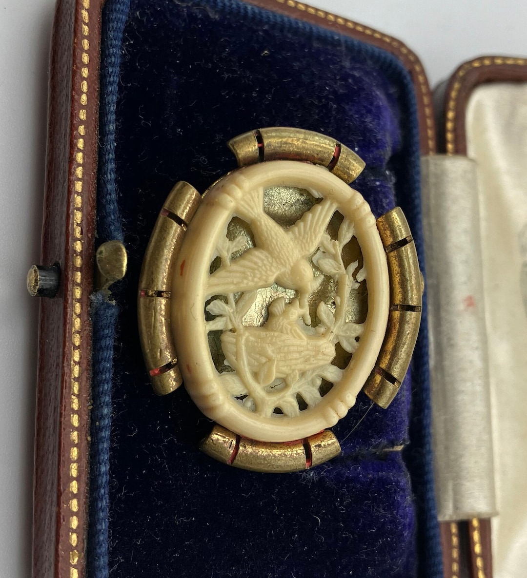 Beautiful 1920s Antique French Depose Celluloid Brooch With Trombone ...