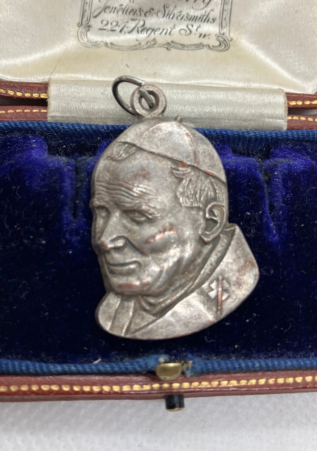 Vintage 1970s Pope John Paul II Pendant for Necklace Stamped - Etsy