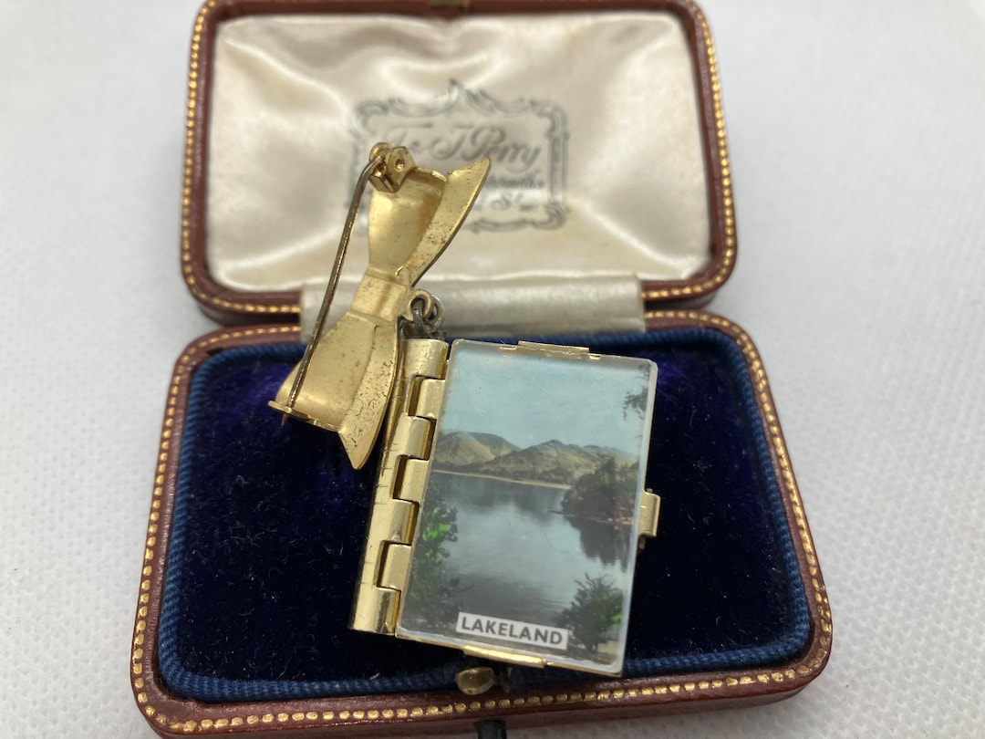 Vintage 1930s Art Deco Miniature Lakeland Lake District Postcard Book ...