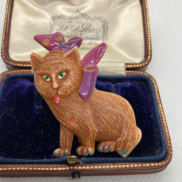 Cat Brooch - Etsy UK
