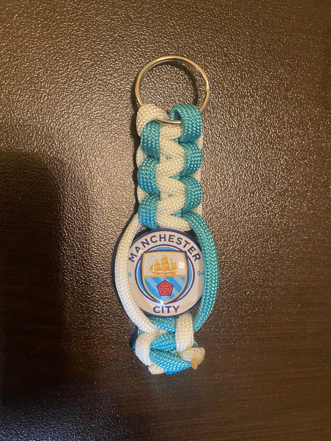 Manchester City Football soccer Team Paracord Keychain or Zipper Pull ...