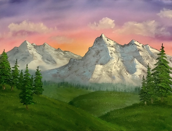 Bob ross original painting for sale store