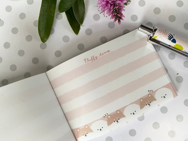 CRUX Japan Fluffy Time Memo Pad Kawaii Dog Mini Note Pad - Etsy