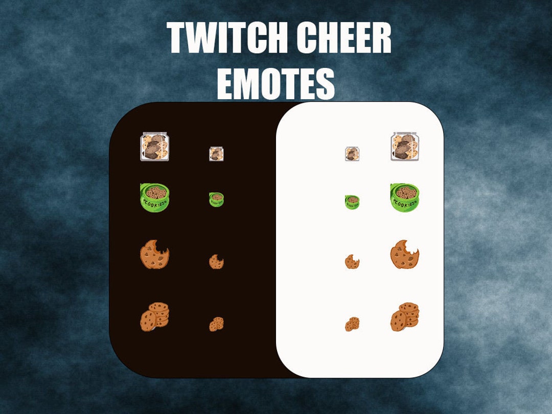 Twitch Cheer Emotes "cookies" - Etsy