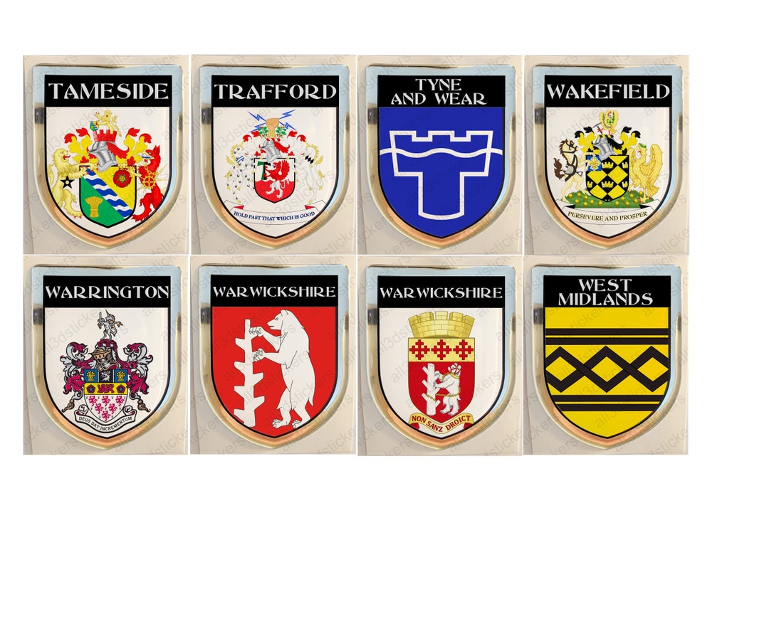 Sticker Tameside Trafford Tyne and Wear Wakefield Warrington ...